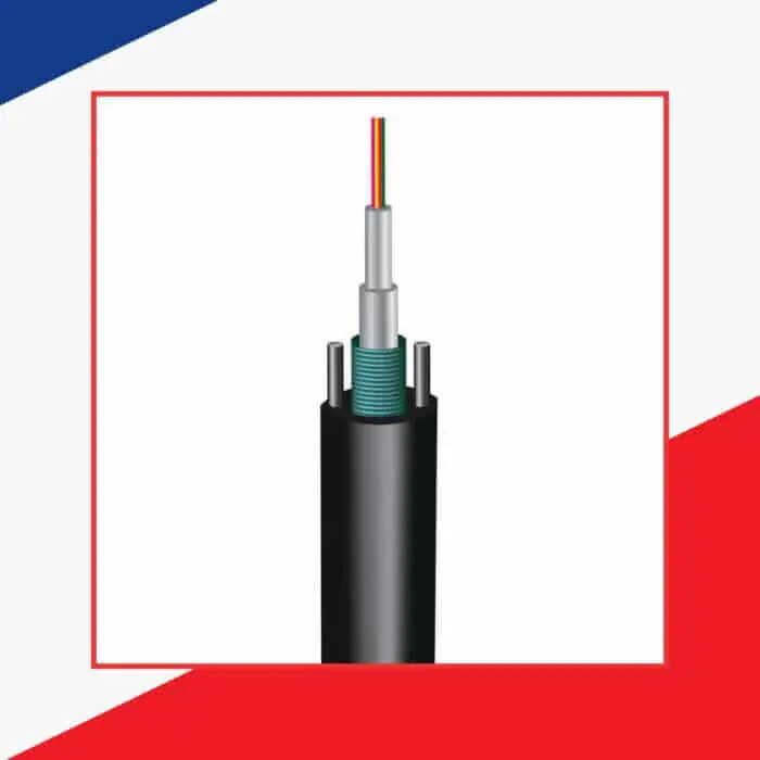 12core Single Mode Indoor-Outdoor Armoured Fiber Optic Cable G.652d ELV ...