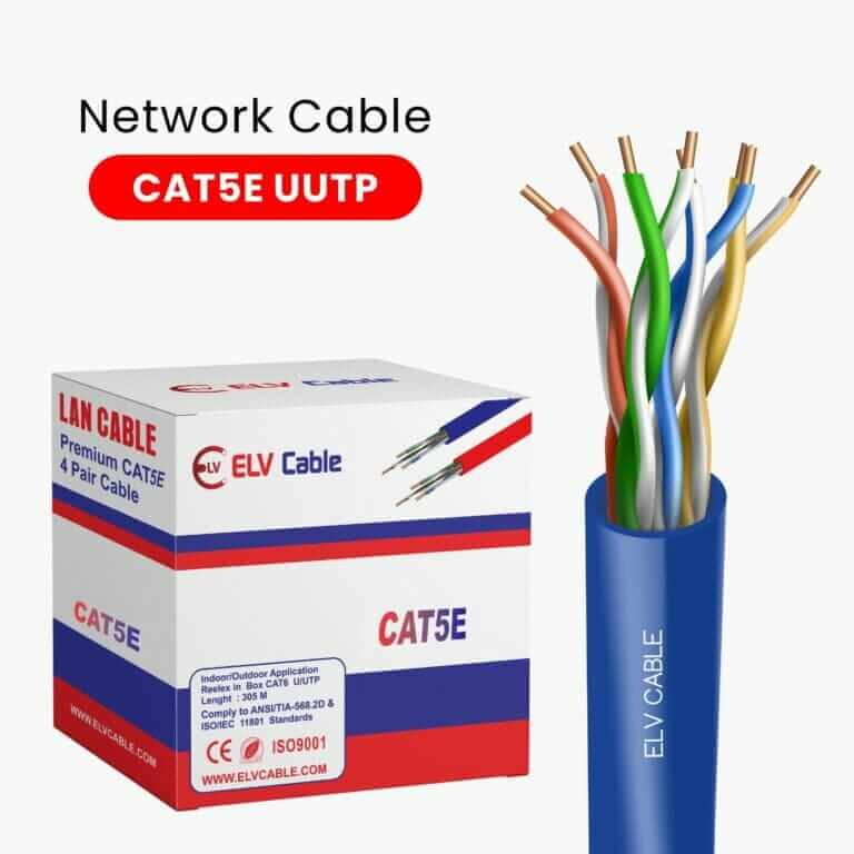 best Cat5e cable blue Utp 23 awg 4 twisted - ELV Cables UAE