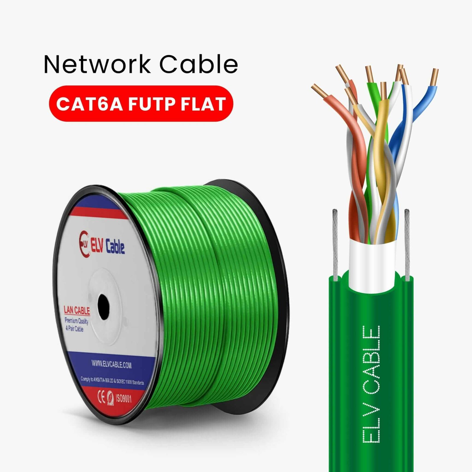 best Cat6a F Utp Green Color elevator cable -elv uae