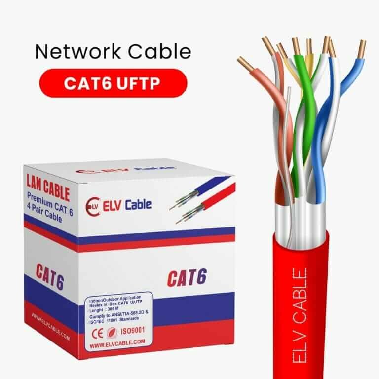 Cat6 F-Ftp 23awg 4pair Series Black Color - ELV Cables