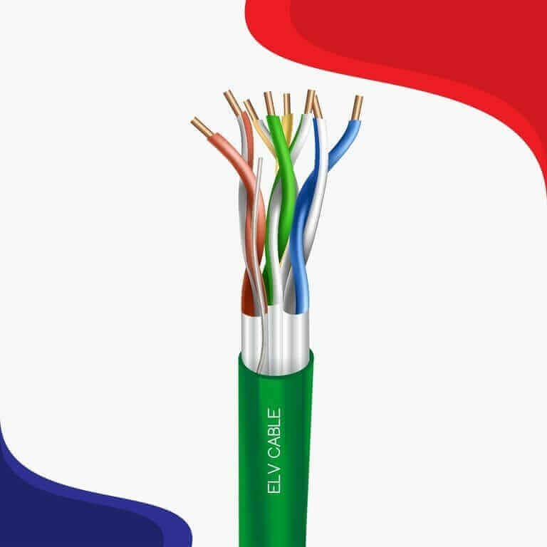 best Cat6 U/Ftp cable Green ethernet - ELV Cables UAE