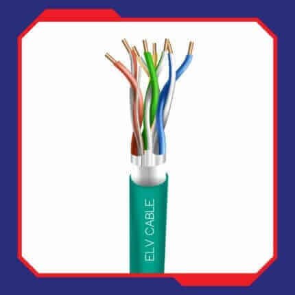 Cat6 F-Ftp 23awg 4pair Series Aqua Color - ELV Cables