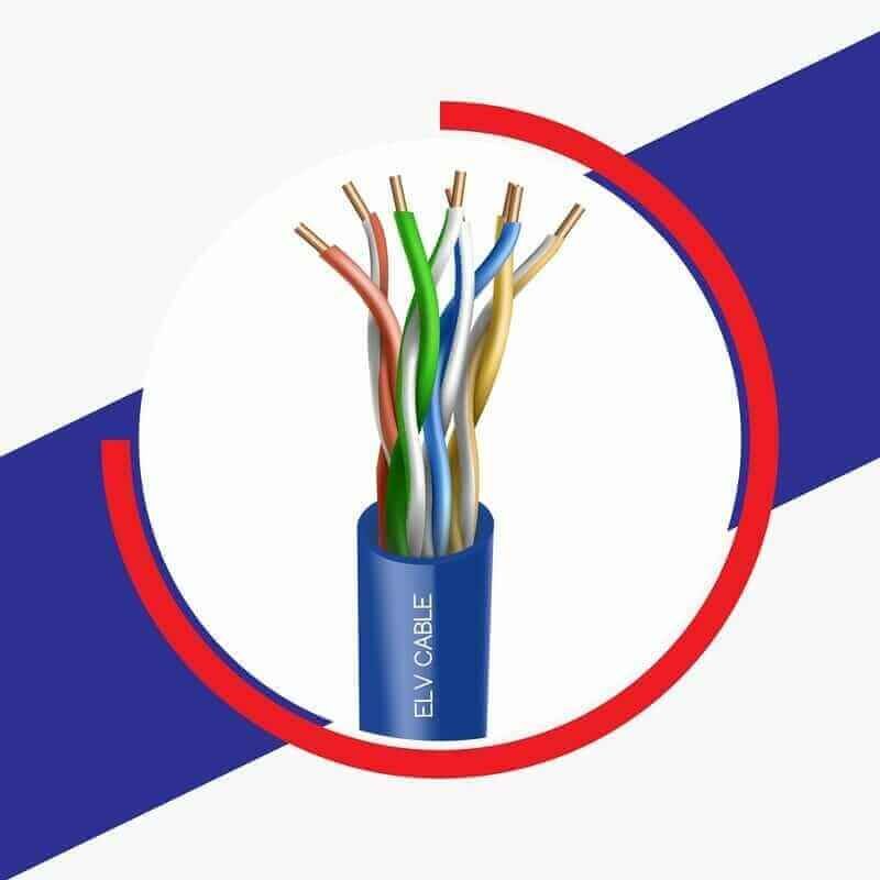 best Cat5e cable blue Utp 23 awg 4 twisted - ELV Cables UAE