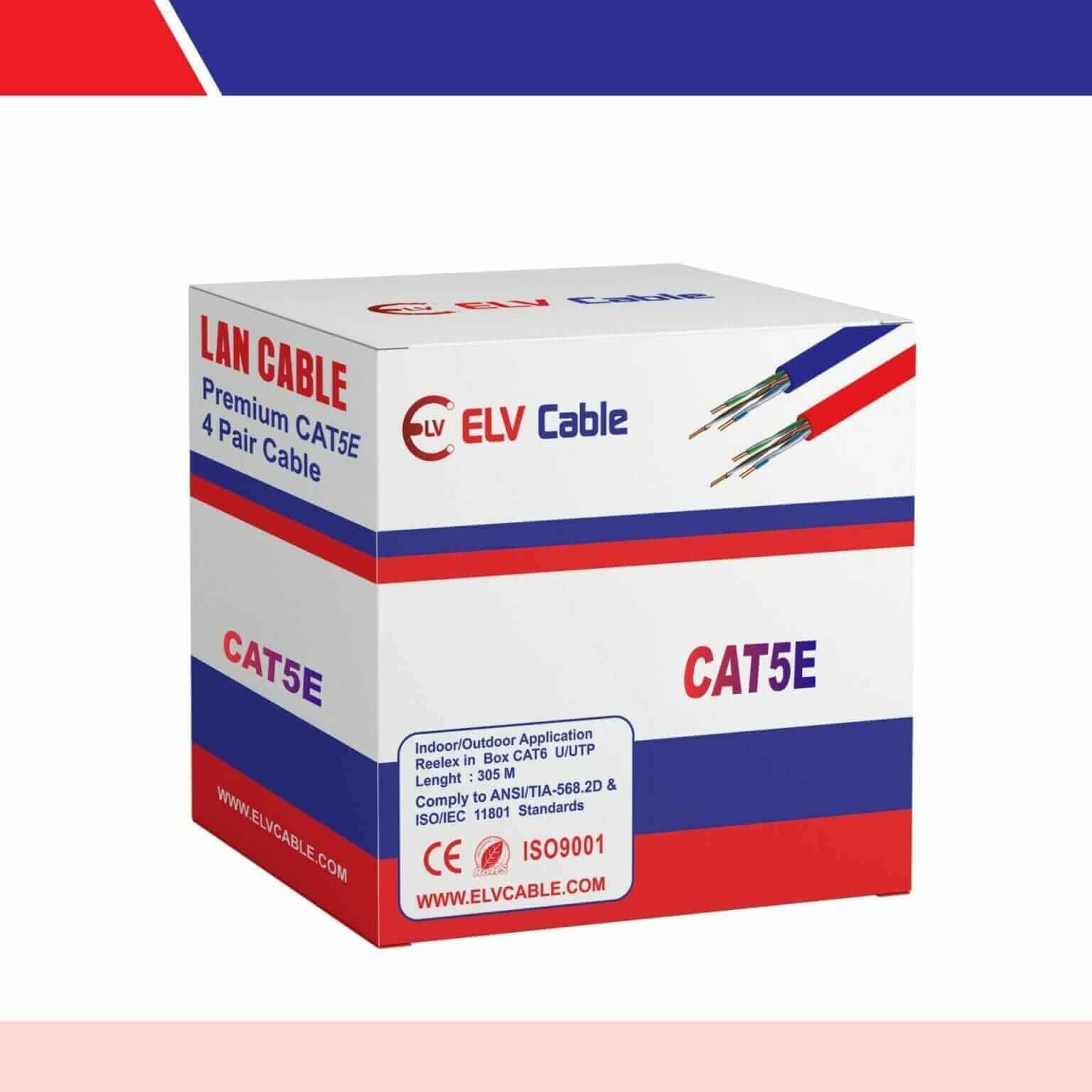best Cat5e cable blue Utp 23 awg 4 twisted - ELV Cables UAE